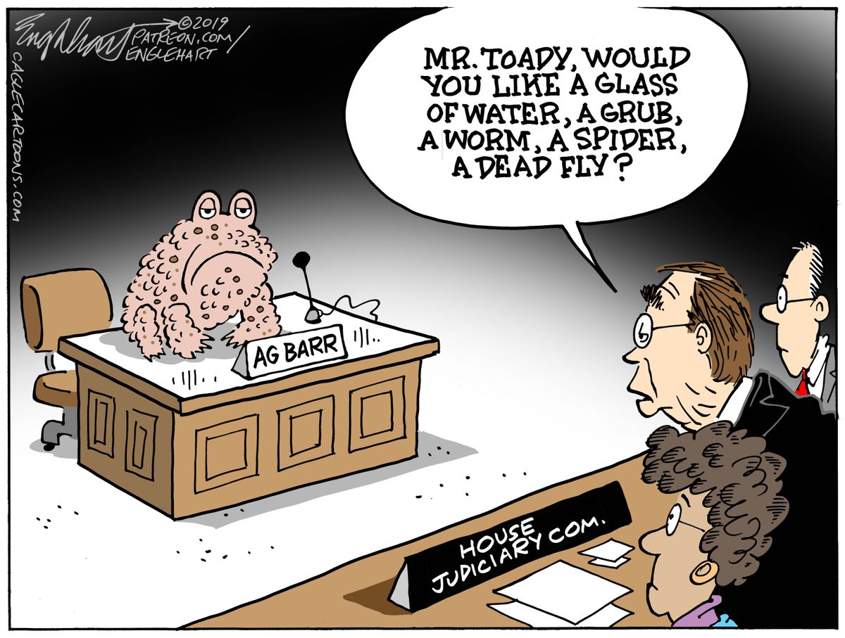 Political Cartoon U.S. Barr house judiciary meeting | The Week