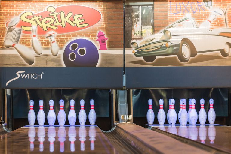 Explore a Georgian country mansion with a bowling alley and games room