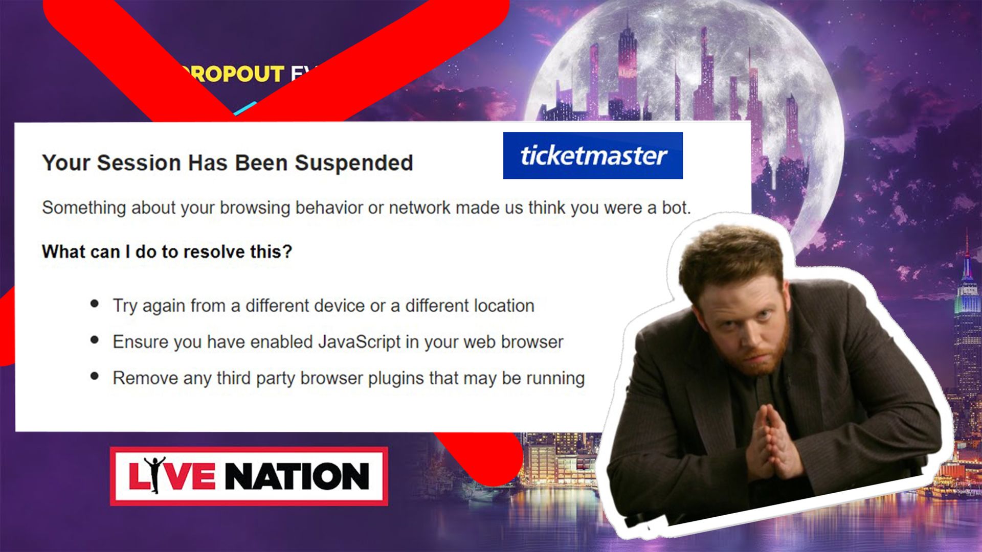 Ticketmaster suspended my browser and my tickets quadrupled in price: Here's how to avoid ...