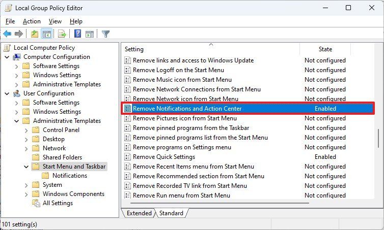 How to disable Quick Settings and Notifications flyouts on Windows 11 ...