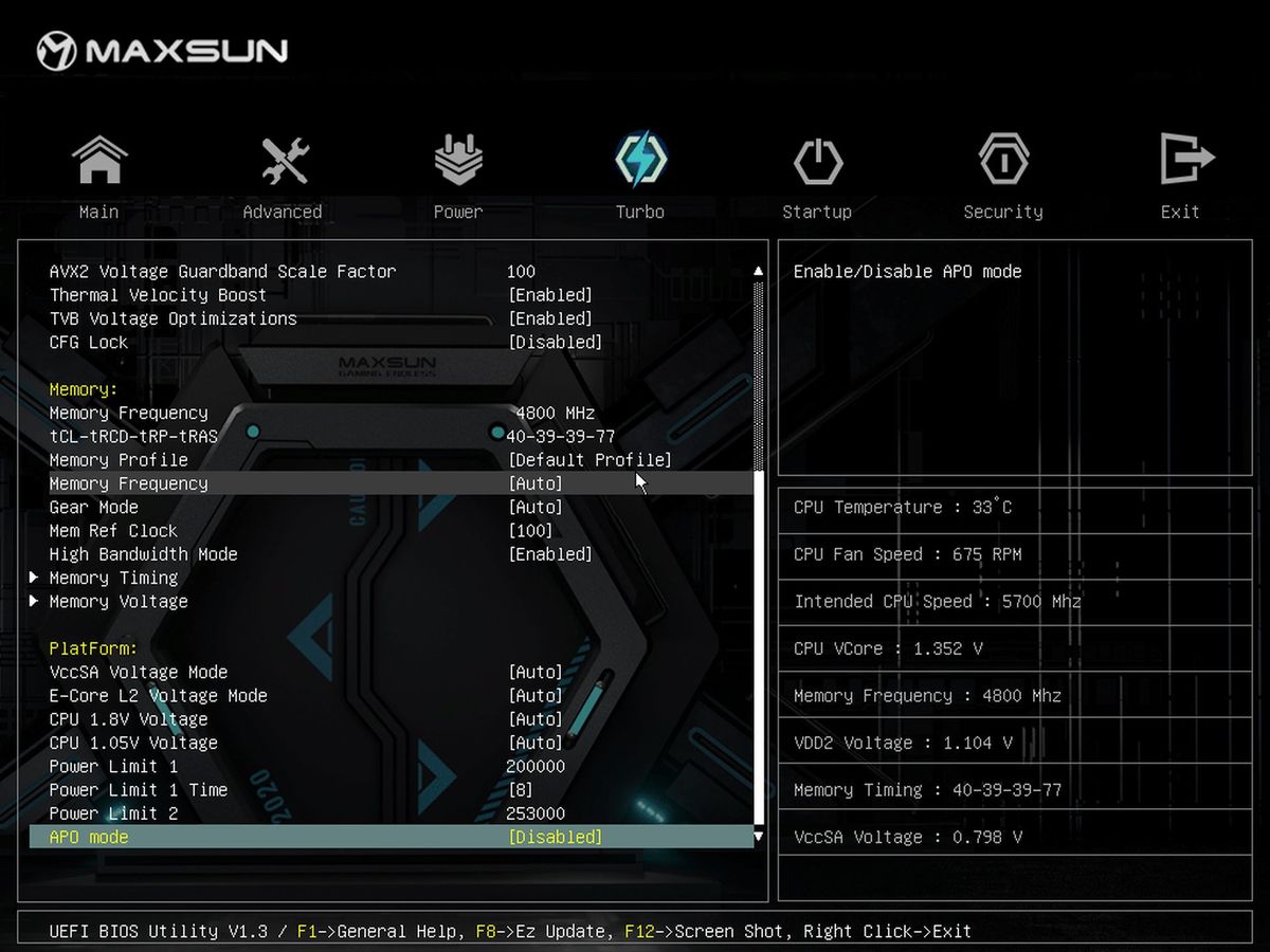 Firmware, Software and Test System - Maxsun Terminator H770 YTX D5 Wi ...