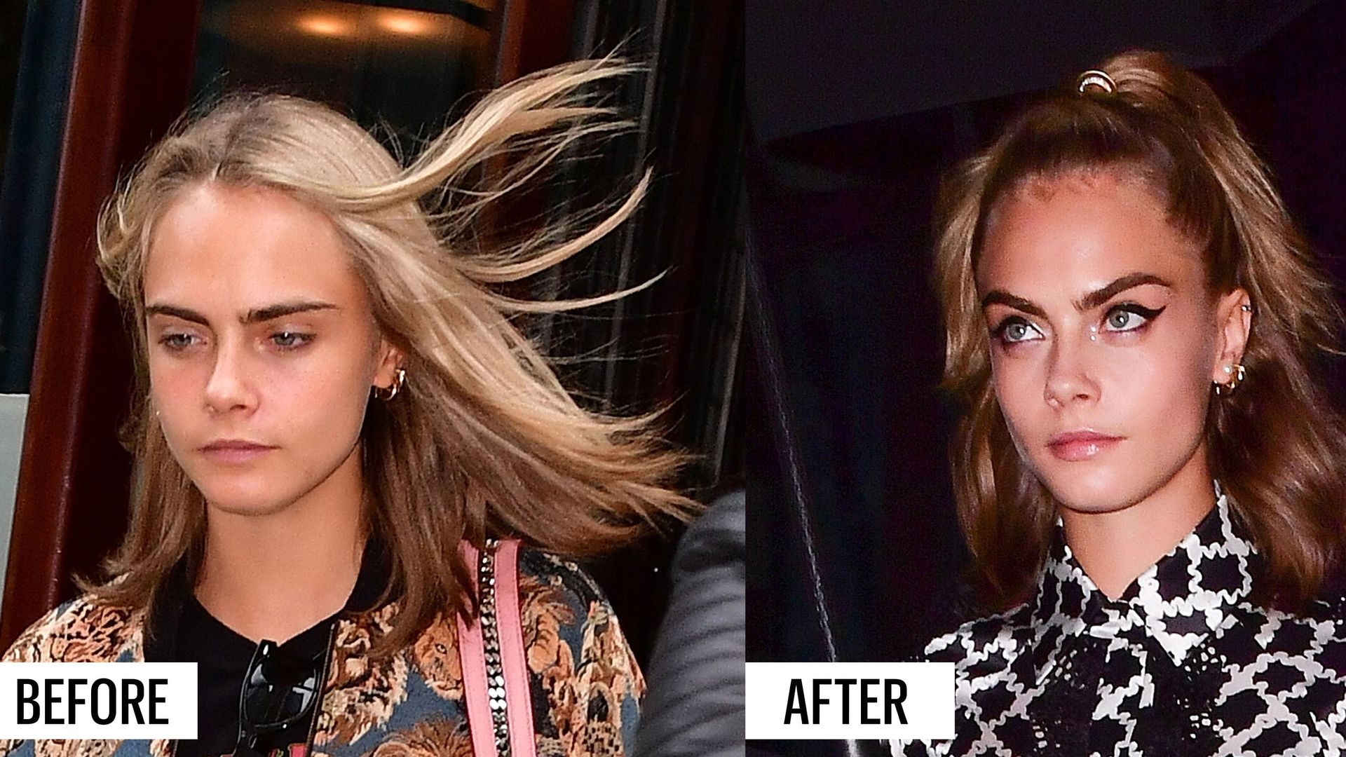 High Textured Ponytail How To - Cara Delevingne Ponytail Photo | Marie ...