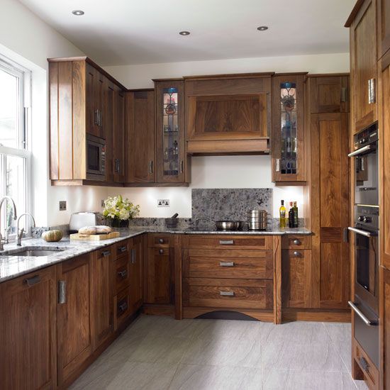 Take a look around this chic walnut kitchen | Ideal Home