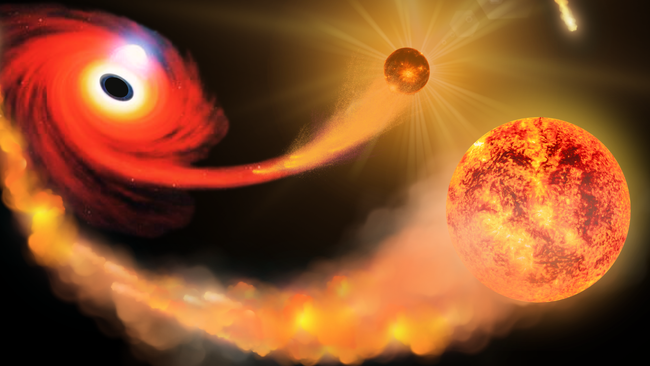 Hidden monster black hole in the galaxy next door fired stars at us ...