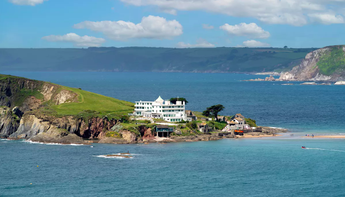 An entire island off the coast of Devon — complete with Art Deco hotel ...