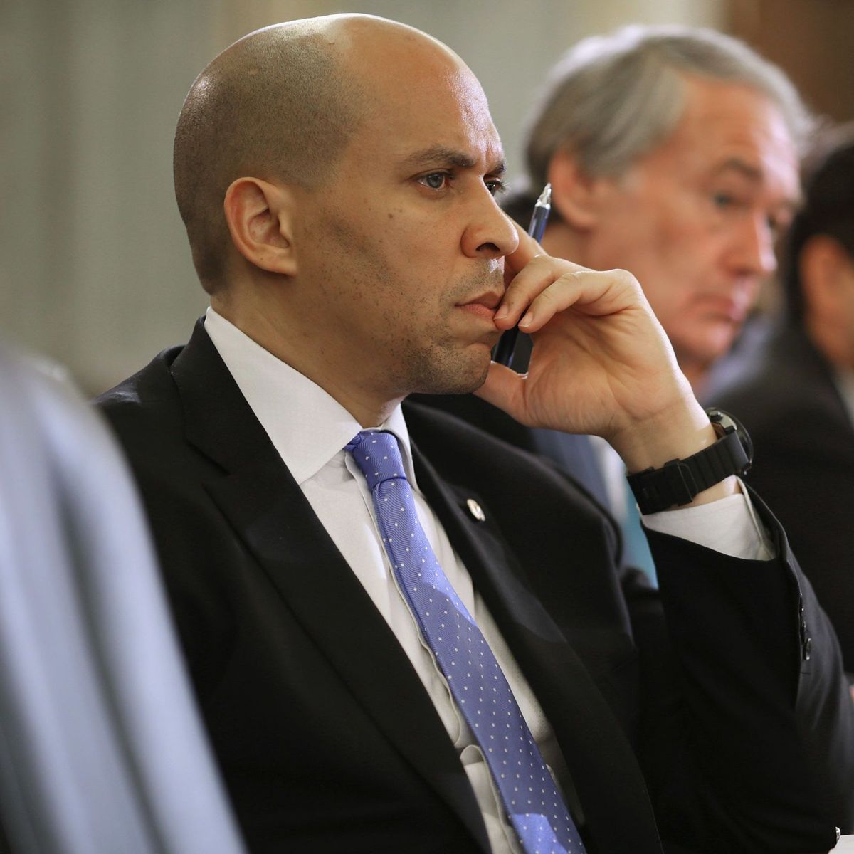 Cory Booker Speaks About Gun Control During the Senate's 15-Hour ...