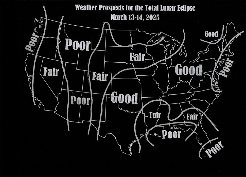 'Blood Worm Moon' US weather forecast: Best places to see tonight's ...