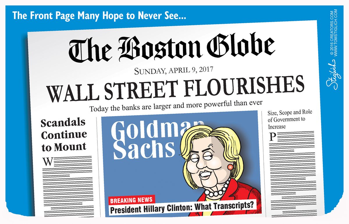 Political Cartoon U.S. Boston Globe Hillary | The Week