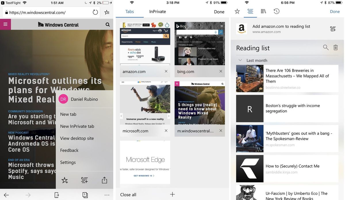 Microsoft Edge browser comes to iPhone today, Android soon | Windows ...