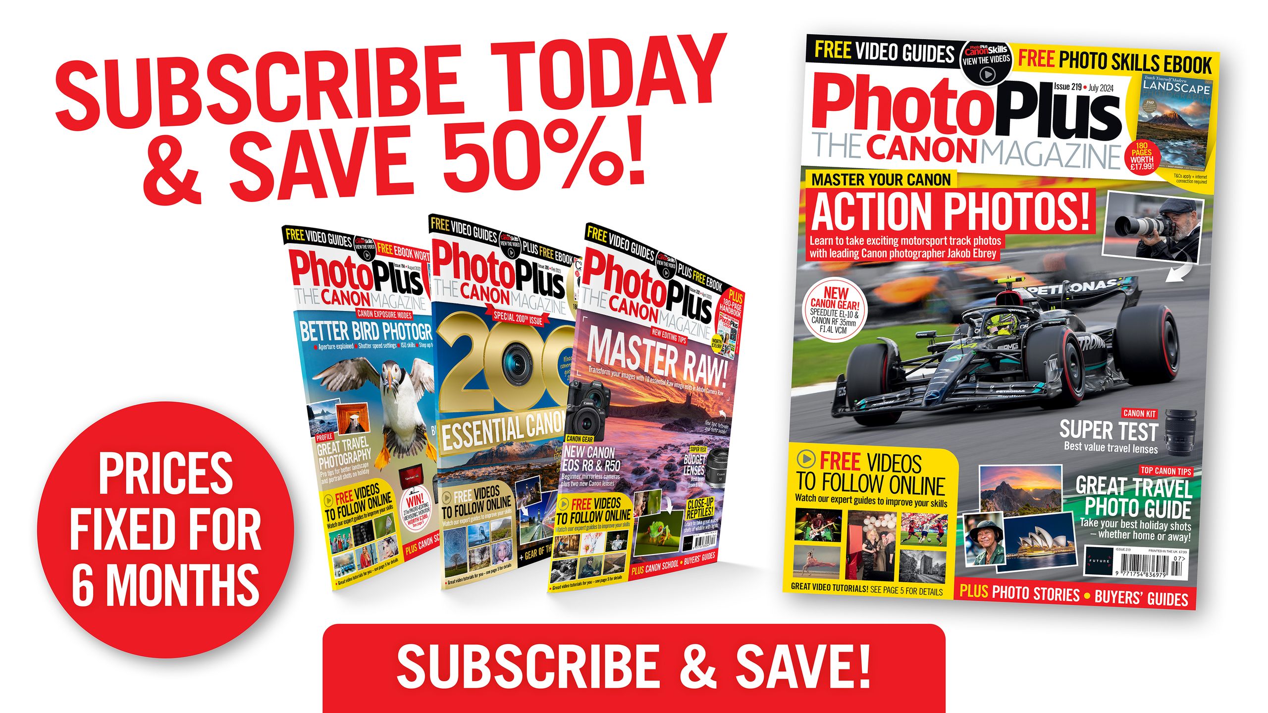 New PhotoPlus: The Canon Magazine July issue 219 – Big half-price sale ...