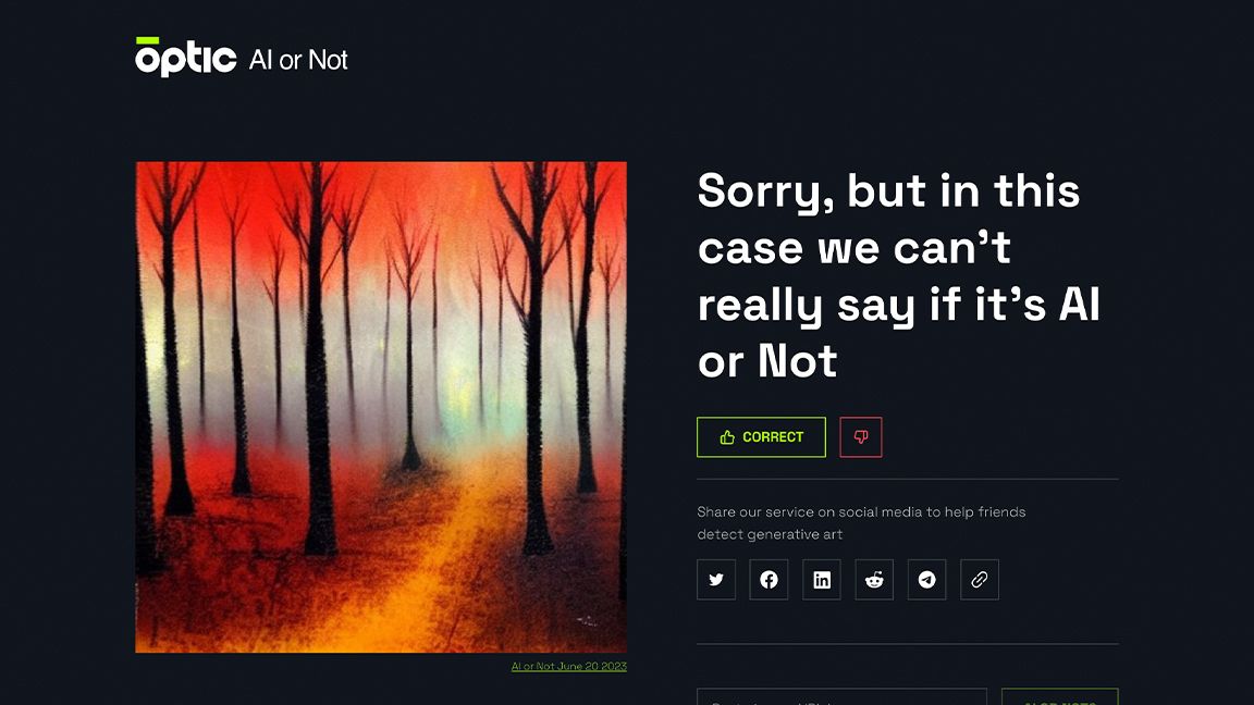 I test AI art checker 'AI or Not', with surprising results | Creative Bloq