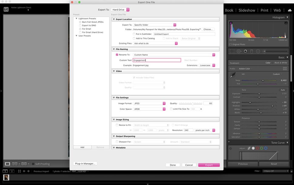 How to finish off your edits and export your photos in Lightroom ...