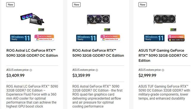 RTX 5090 price continues to rise — prepare to spend around $3,000 for ...