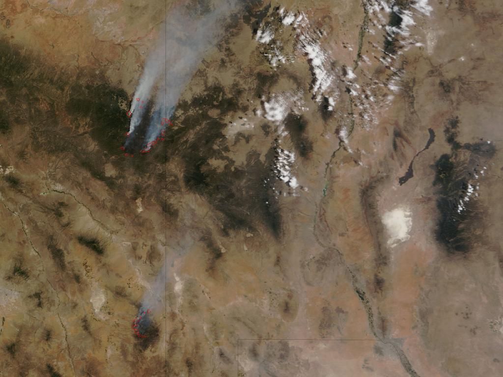 NASA Photos: Raging Arizona Wildfires Seen From Space | Space