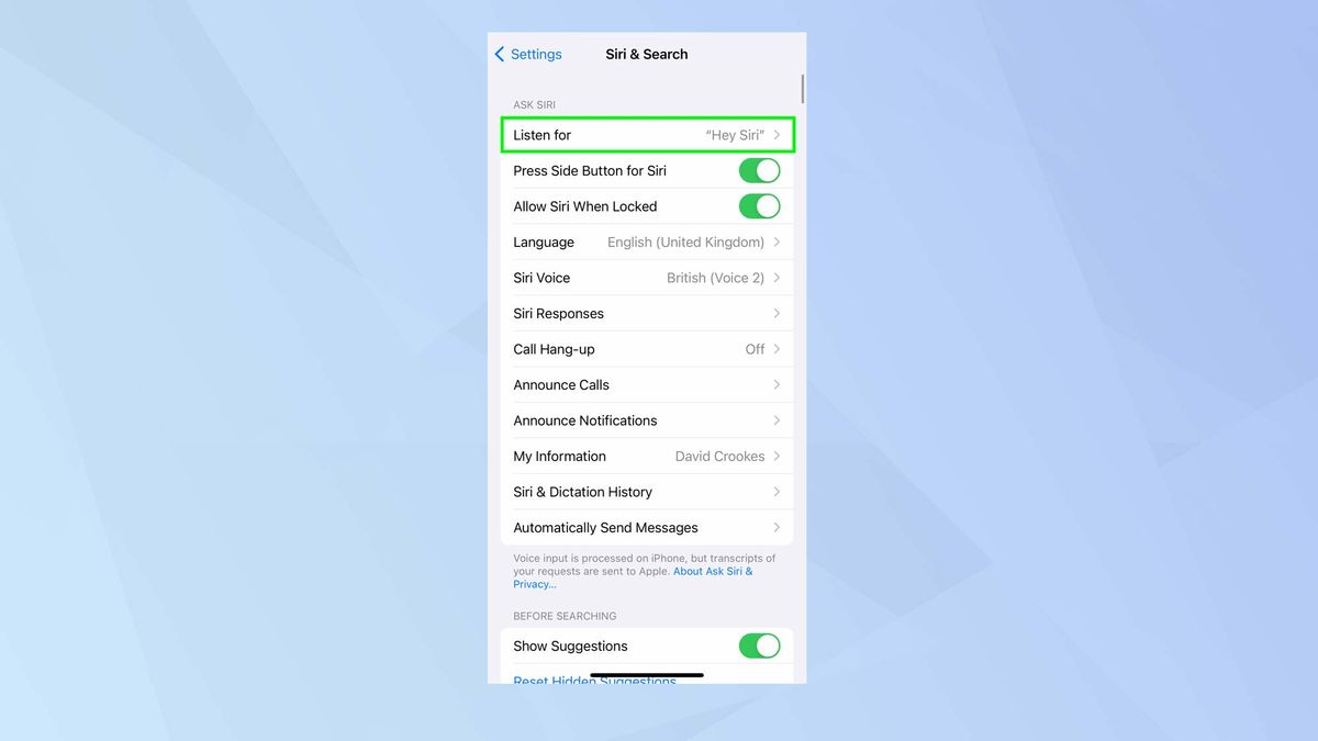 How to drop the "Hey" from "Hey Siri" on iPhone | Tom's Guide