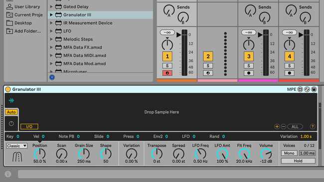How to use Granulator III, the new version of Ableton's powerful ...