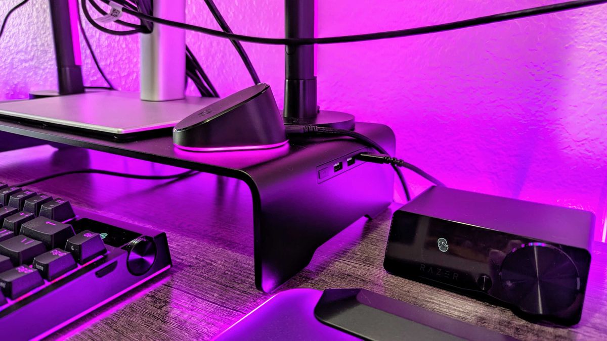 Razer Monitor Stand Chroma review: A great desk addition, but costly ...