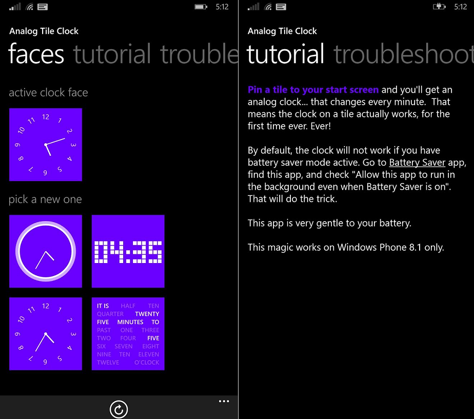 Analog Clock Tile gets updated with new faces, promises of more to come ...