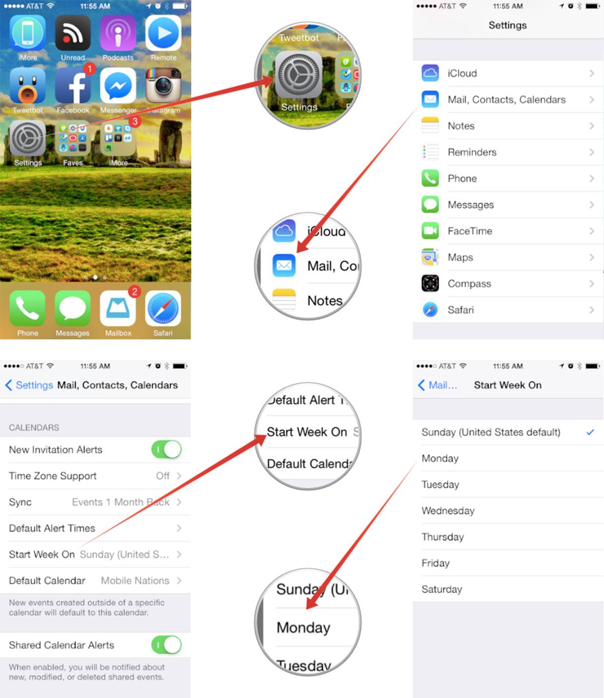 How to set the calendar's start day of the week on iPhone and iPad | iMore