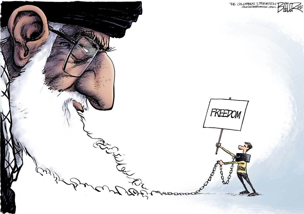 Political cartoon World Iran protests Khamenei | The Week