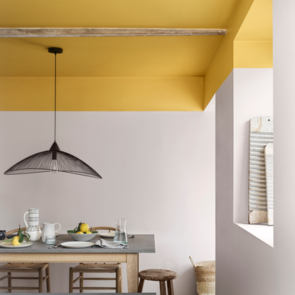 How to paint a ceiling using a roller and brush for a flawless finish ...