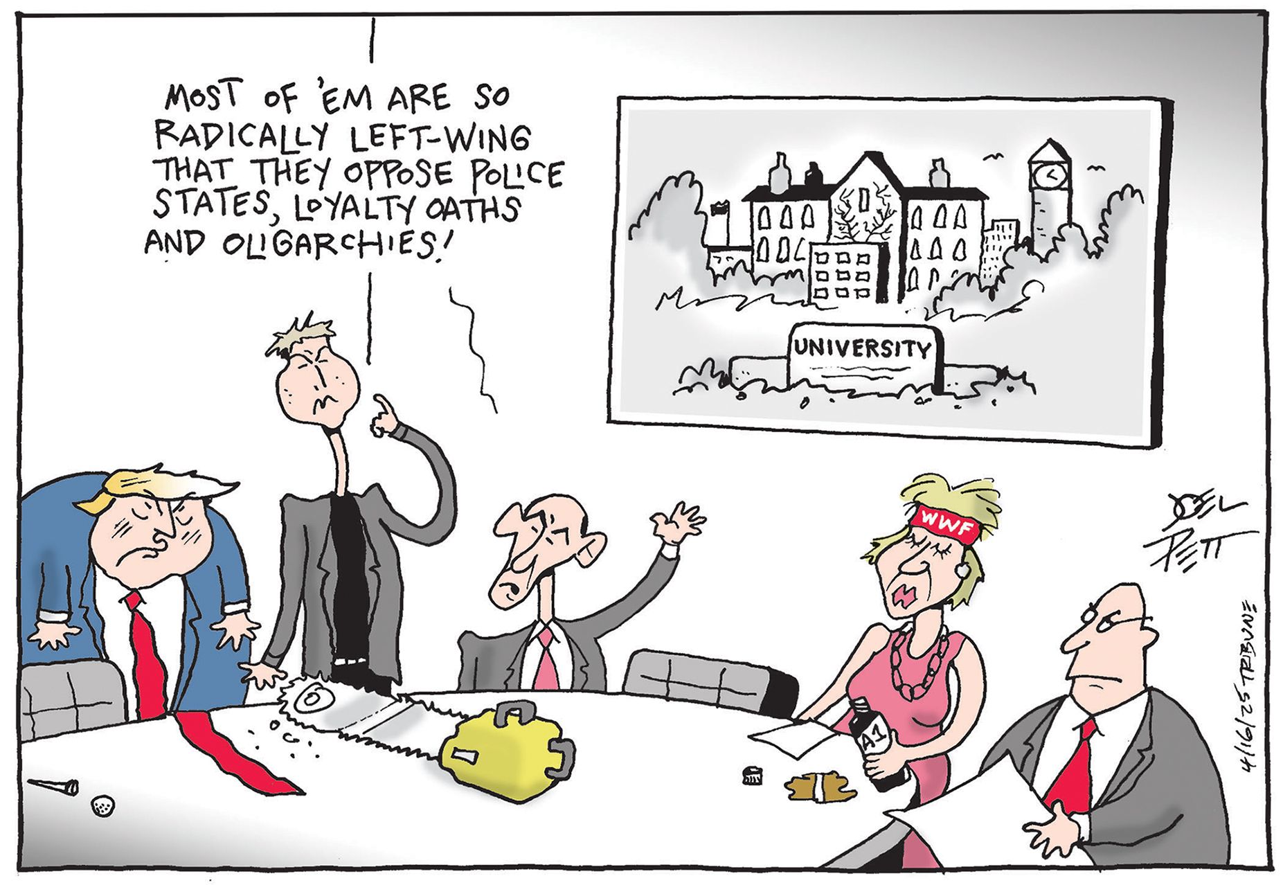 5 educational cartoons about the Harvard pushback | The Week