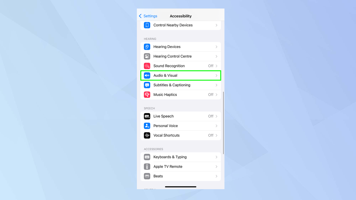 How to use iPhone background sounds in iOS 18 | Tom's Guide