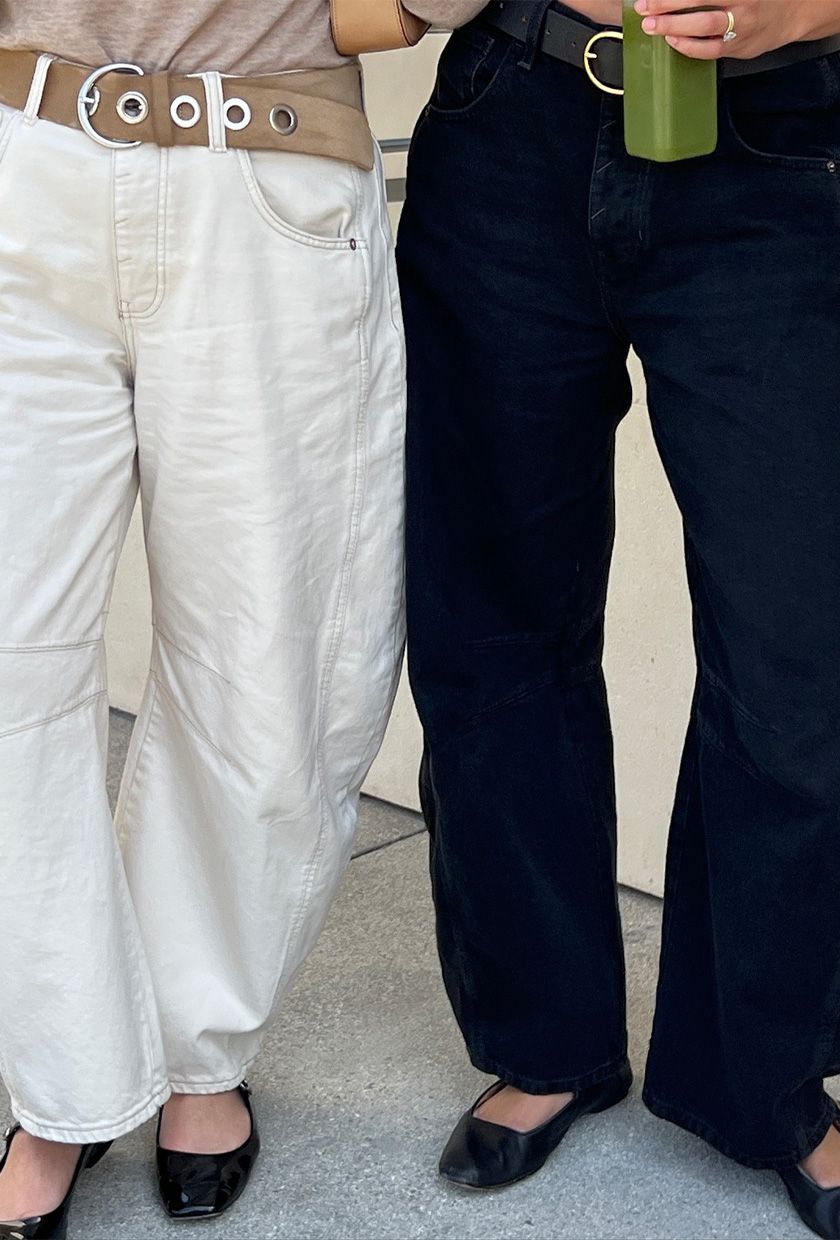 The 5 Best Barrel-Leg Jeans That Are Defining 2024 | Who What Wear