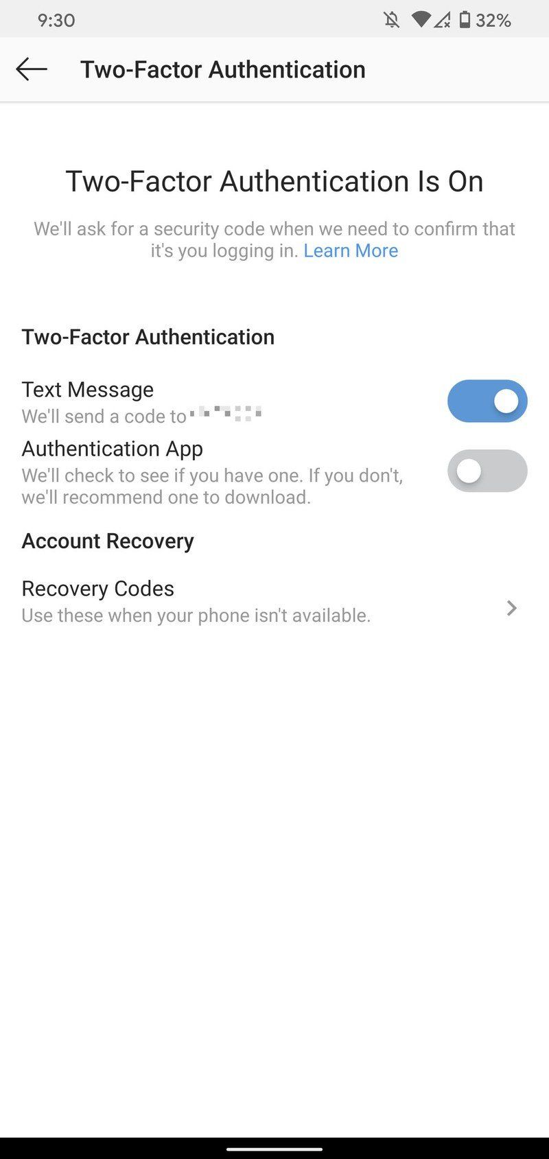 How to set up two-factor authentication for your Instagram account ...