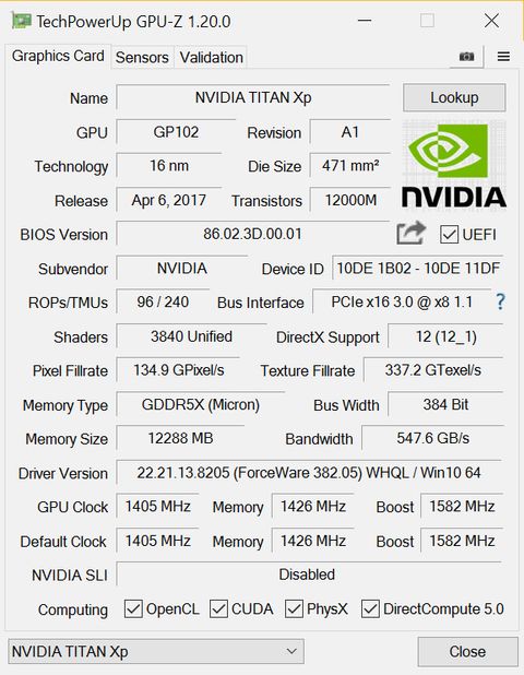 Nvidia Titan Xp 12GB Review - Tom's Hardware | Tom's Hardware