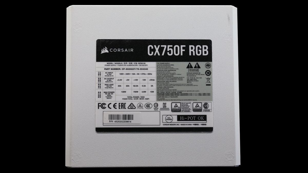 Corsair CX750F RGB Power Supply Review | Tom's Hardware