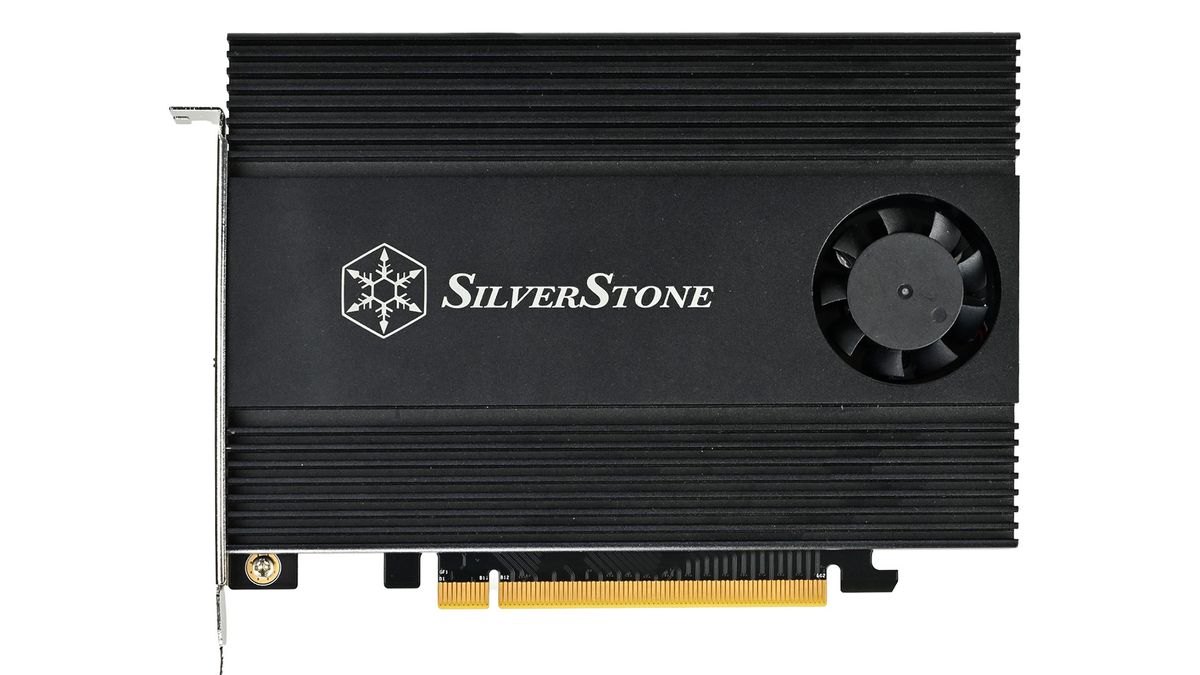 Silverstone supports four NVMe M.2 SSDs in a single-slot PCIe card ...