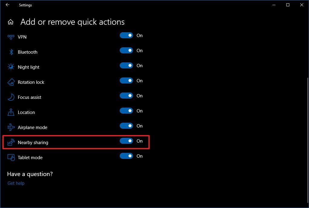 How to use Nearby Sharing to transfer files between PCs in Windows 10 ...