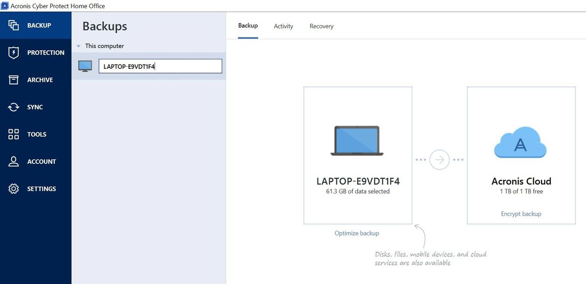 Acronis Cyber Protect Home Office review | Tom's Guide
