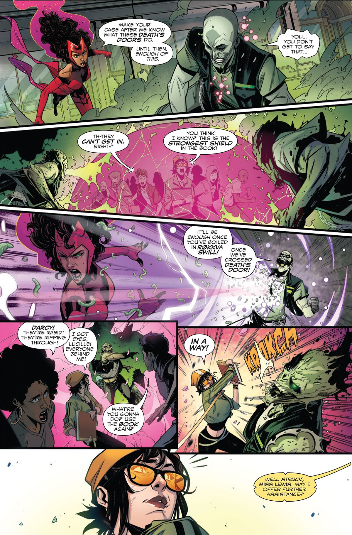 Wanda Maximoff meets God and takes on a gang of demonic bikers in ...