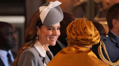 Princess Kate Wears Grey Coat for Nigerian State Visit | Marie Claire