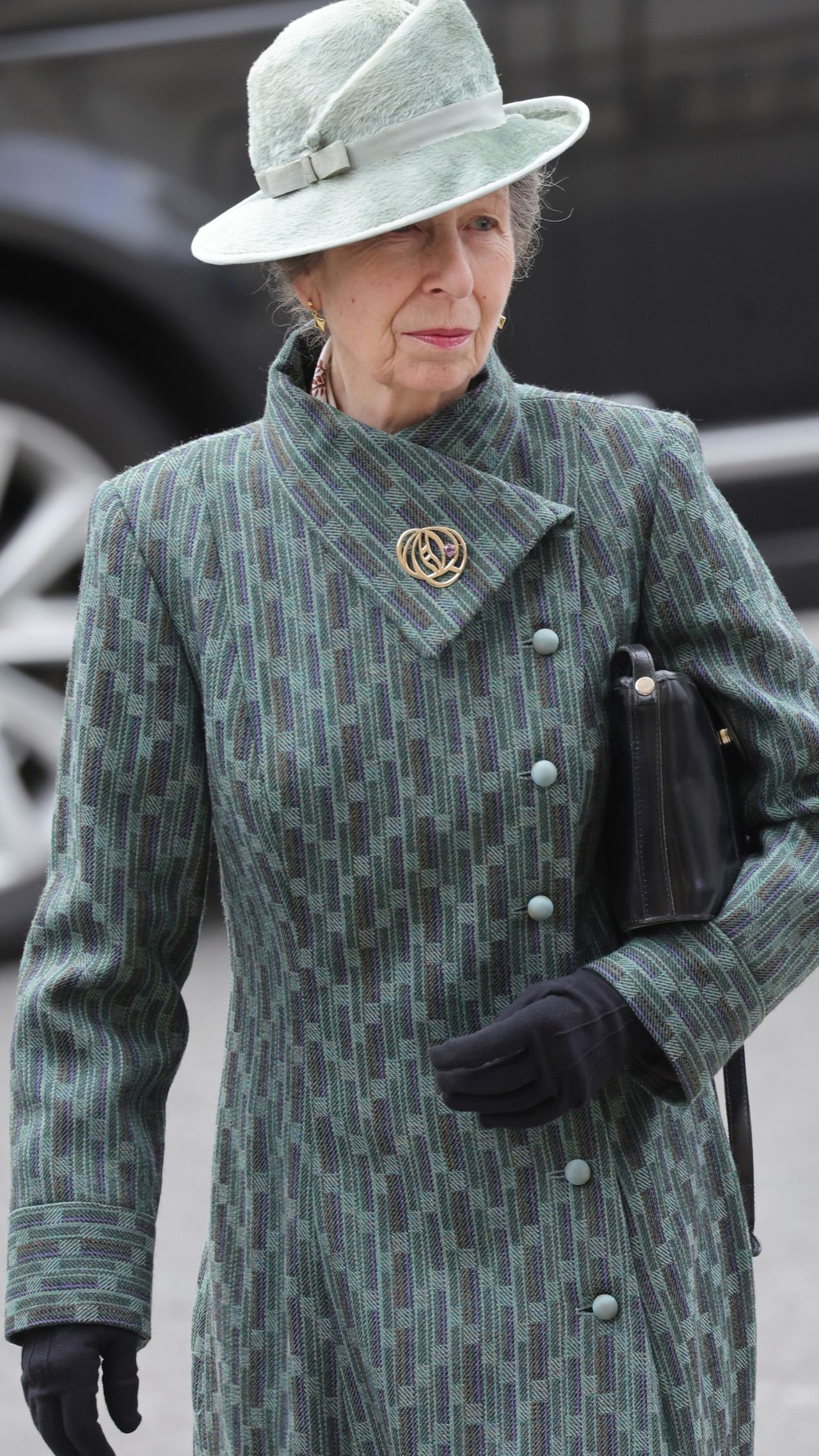 Princess Anne’s structured mint green fedora and teal coat | Woman & Home