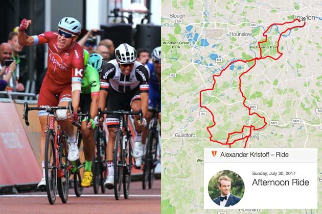 RideLondon winner Alexander Kristoff falls just short of taking Box ...