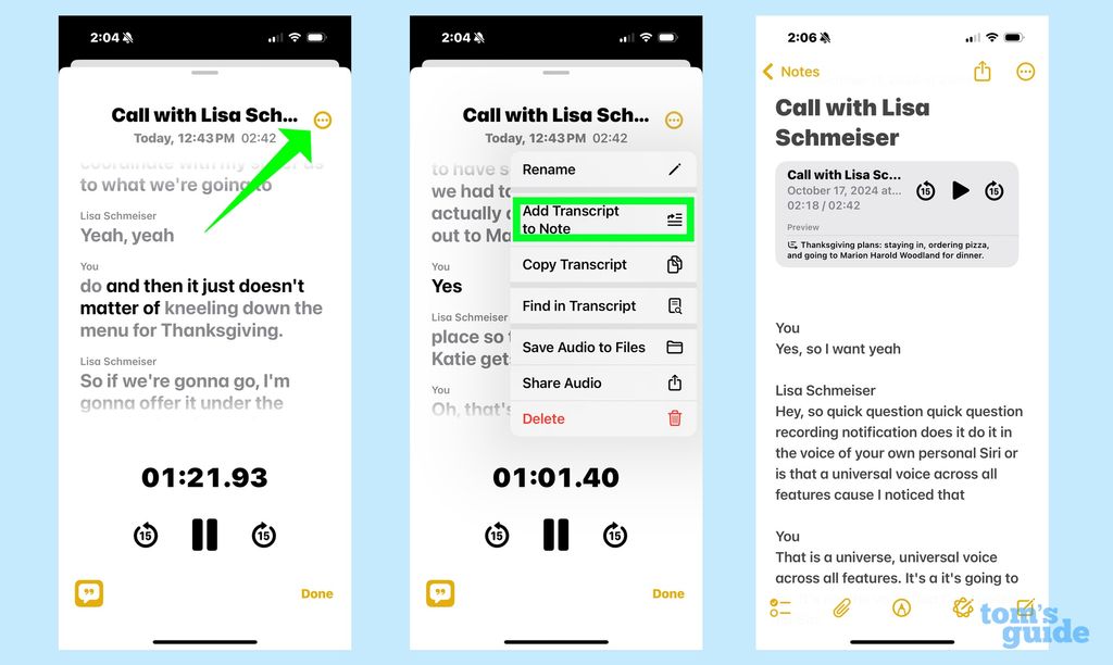 I tried Apple’s new call recording feature — and this iOS 18.1 addition ...