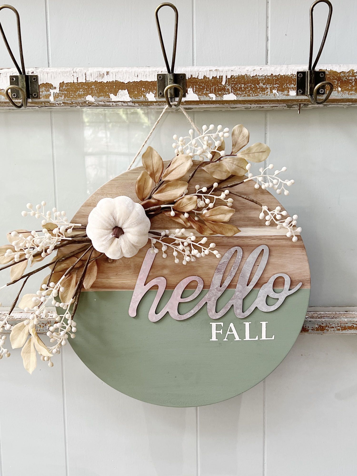 How to make a rustic wood fall wreath in 3 steps | Real Homes