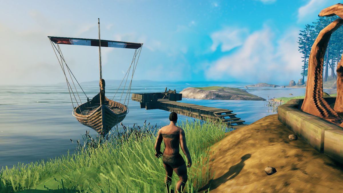 Valheim boat: How to make and dock them | PC Gamer
