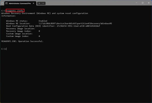 How to enable Windows Recovery Environment (WinRE) on Windows 11 and 10 ...