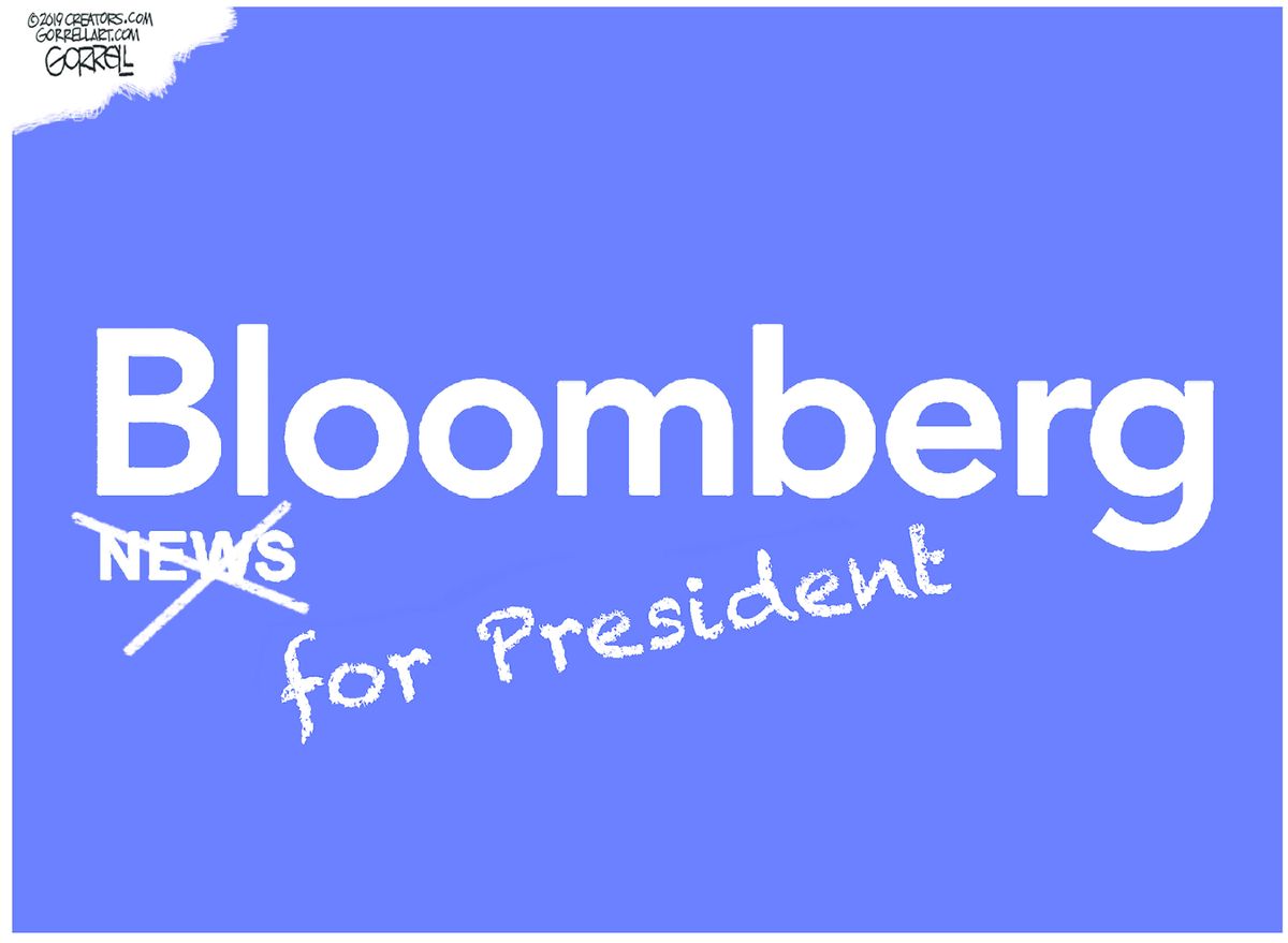 Political Cartoon U.S. Bloomberg News For President | The Week