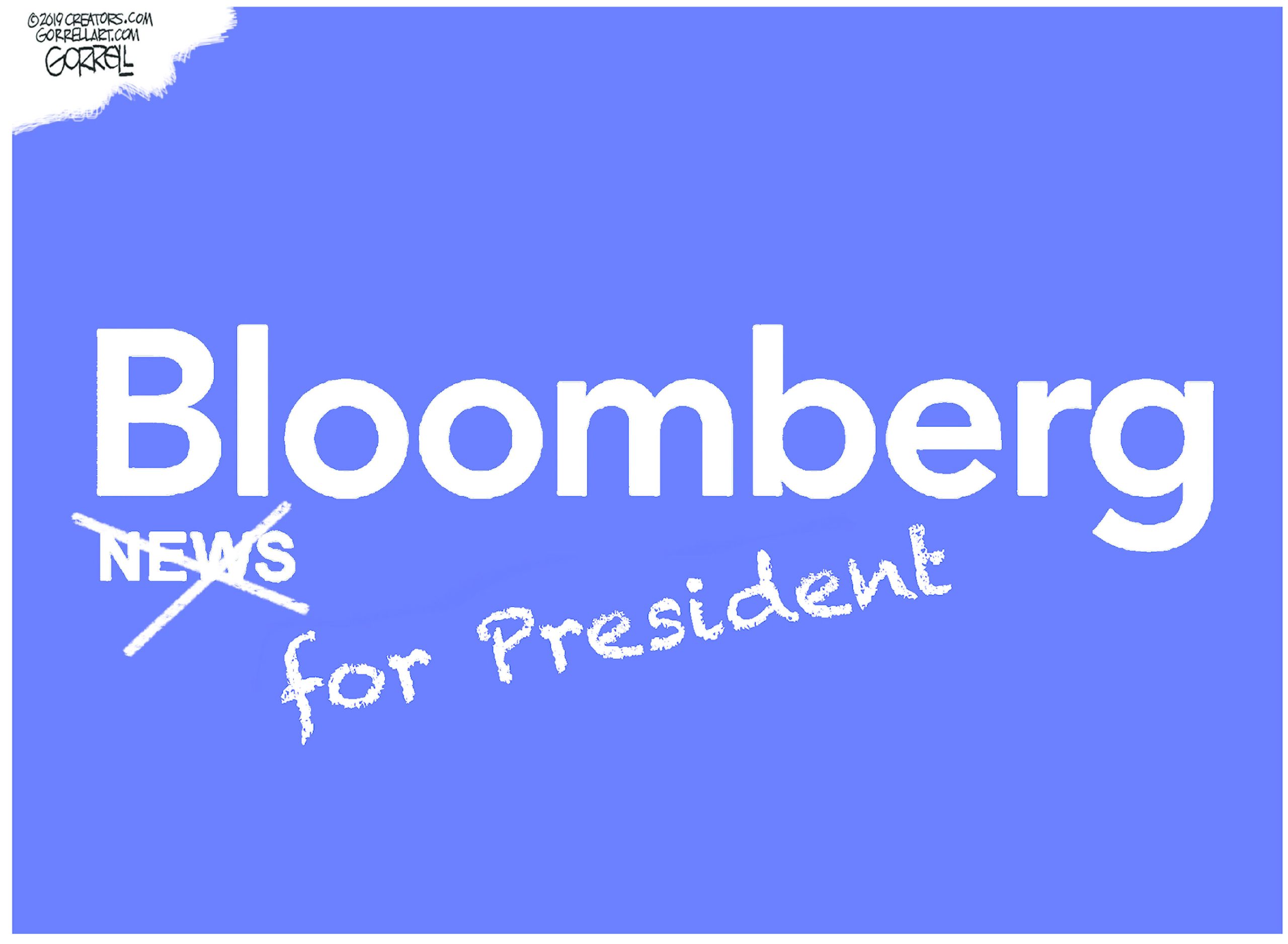 Political Cartoon U.S. Bloomberg News For President | The Week