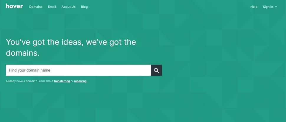 Hover domain registration service review | TechRadar