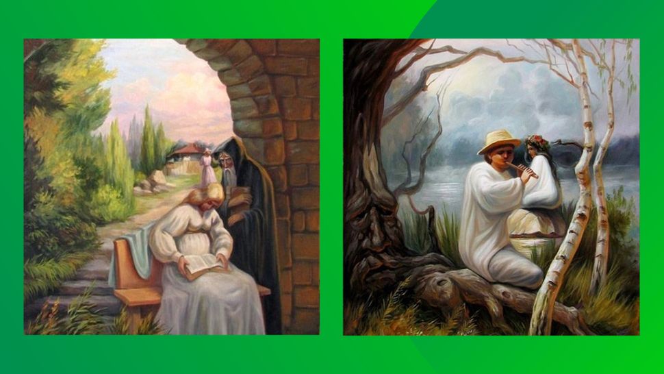 Can you find the faces in these stunning optical illusion paintings ...