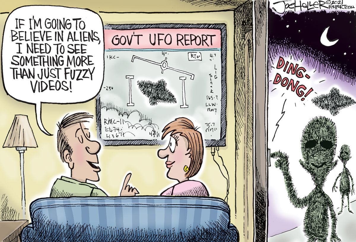 5 galactically funny cartoons about the government's UFO report | The Week