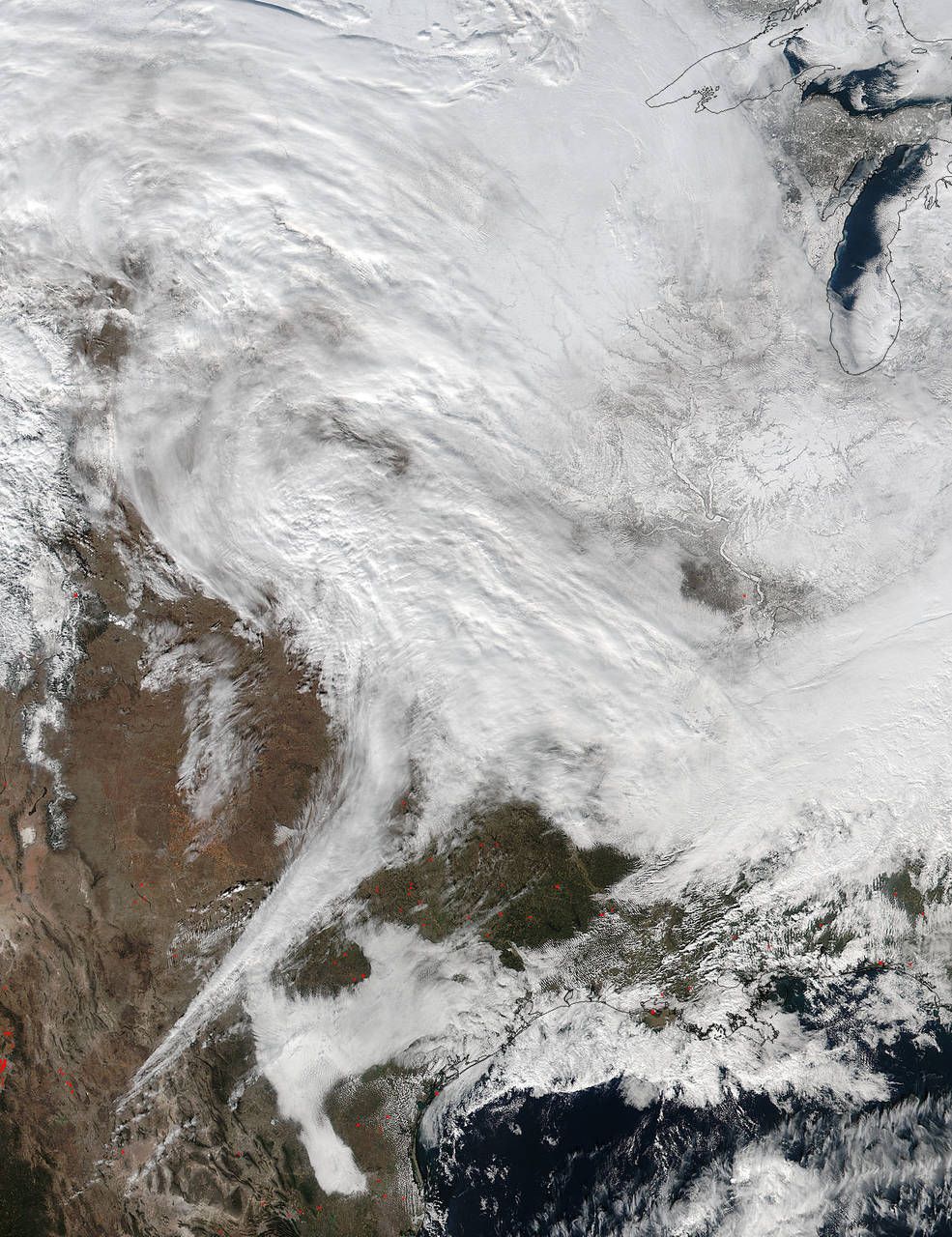 NASA Sees Massive Winter Storm Moving East | Space