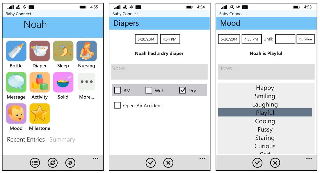 Baby Connect, a cross-platform app for managing and tracking your baby ...