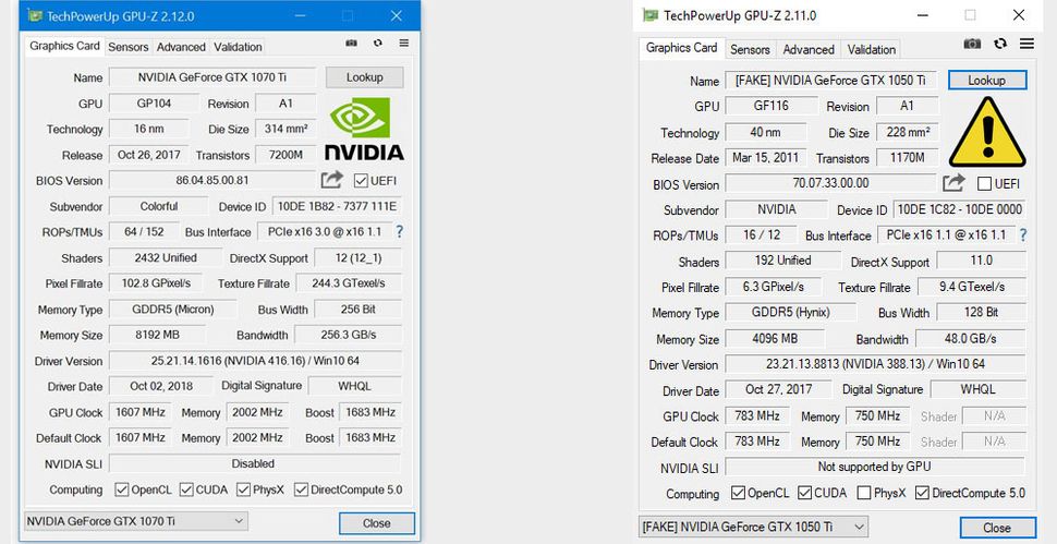 GPU-Z will now tell you if the Nvidia graphics card you bought is a ...